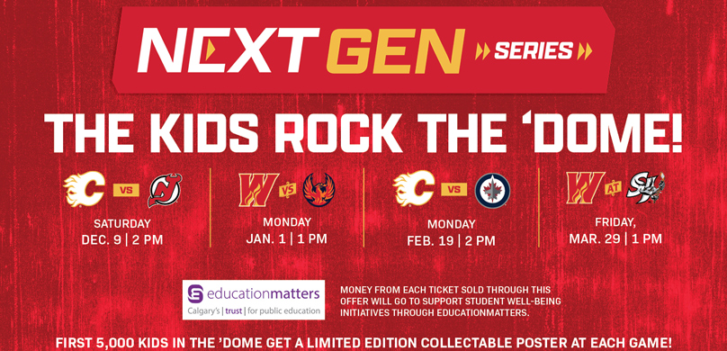 Calgary Flames and Wranglers NextGen Games Support EducationMatters ...